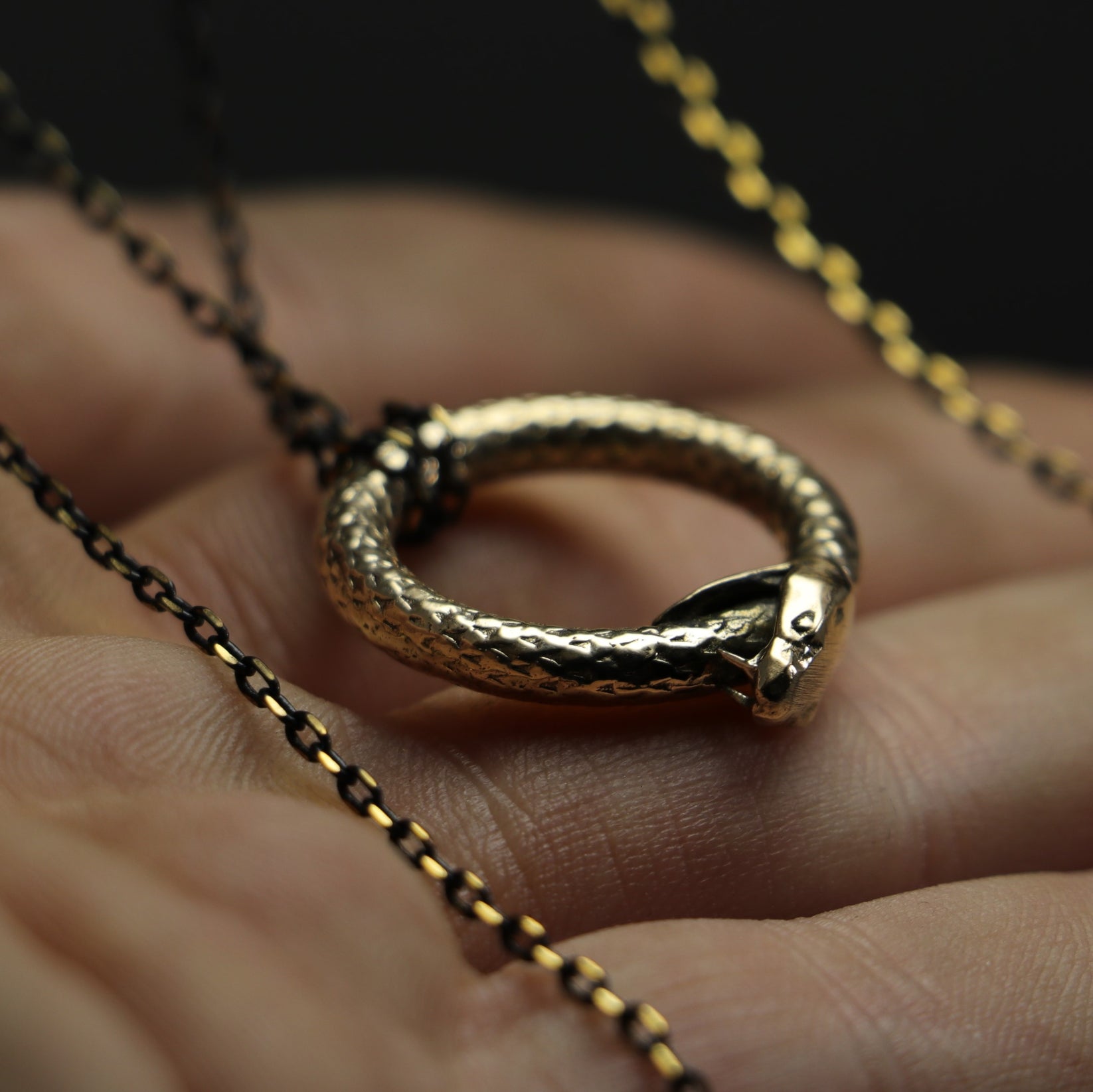 Ouroboros - Self-Eating Snake Necklace – Moko Art Design